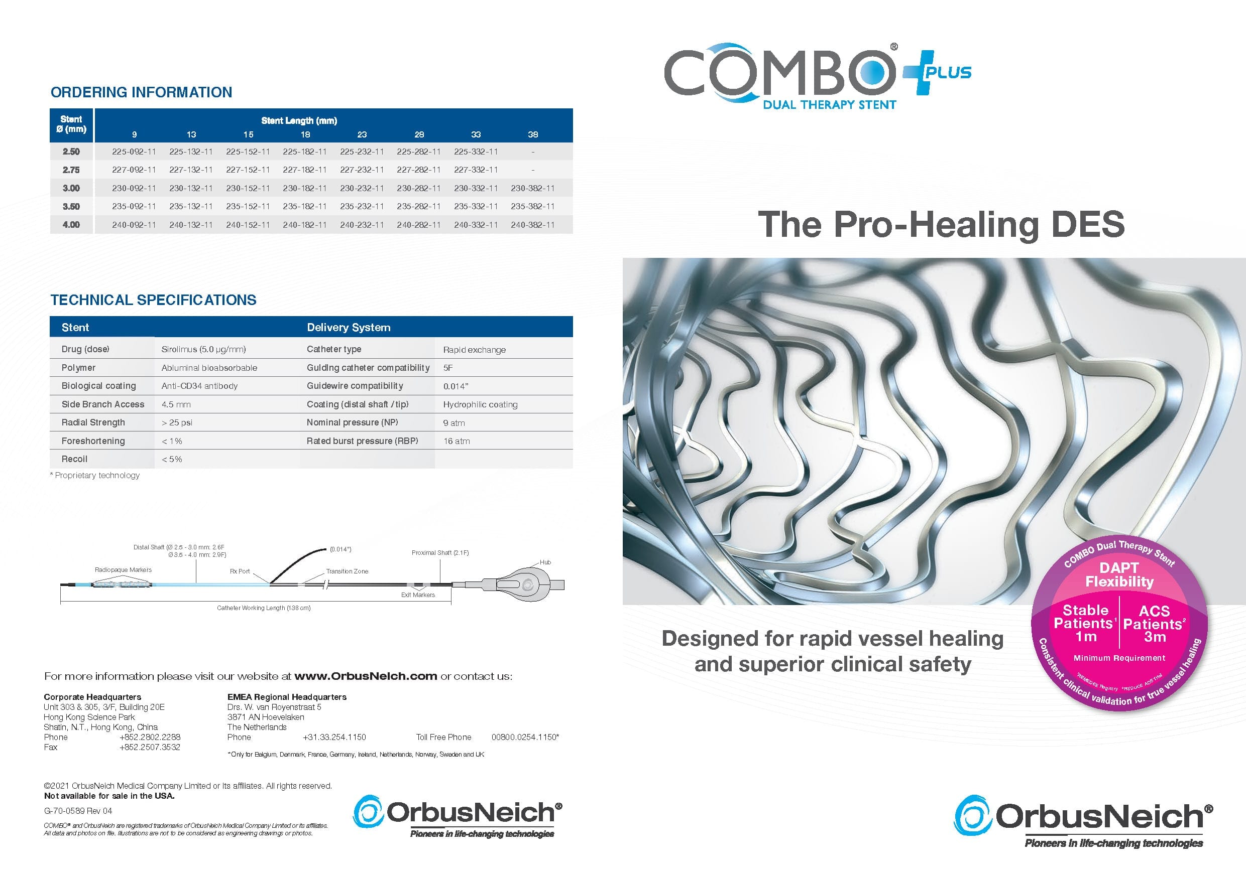 COMBO Plus Dual Therapy DES - OrbusNeich