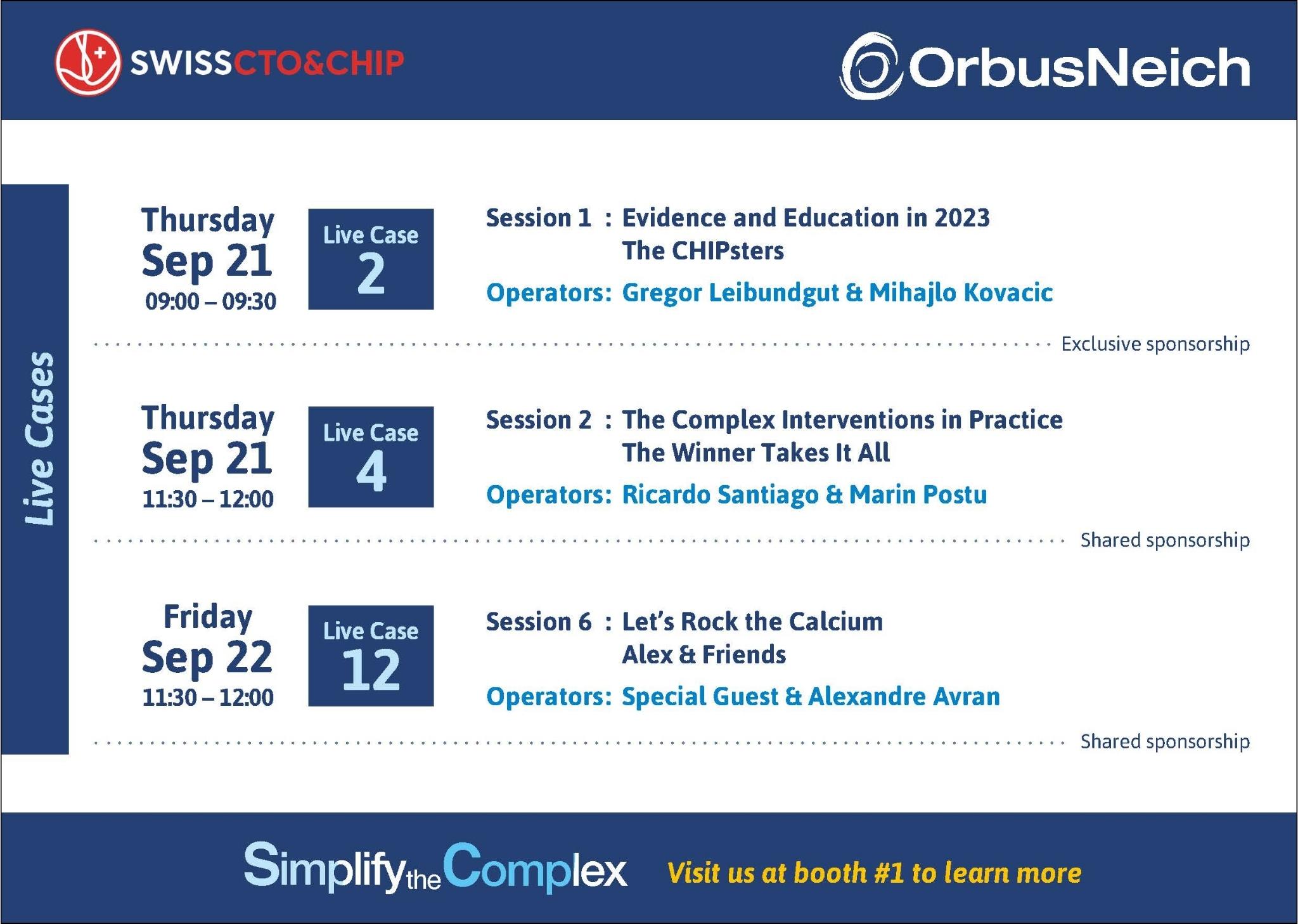 Swiss CTO&CHIP Summit 2023 - OrbusNeich